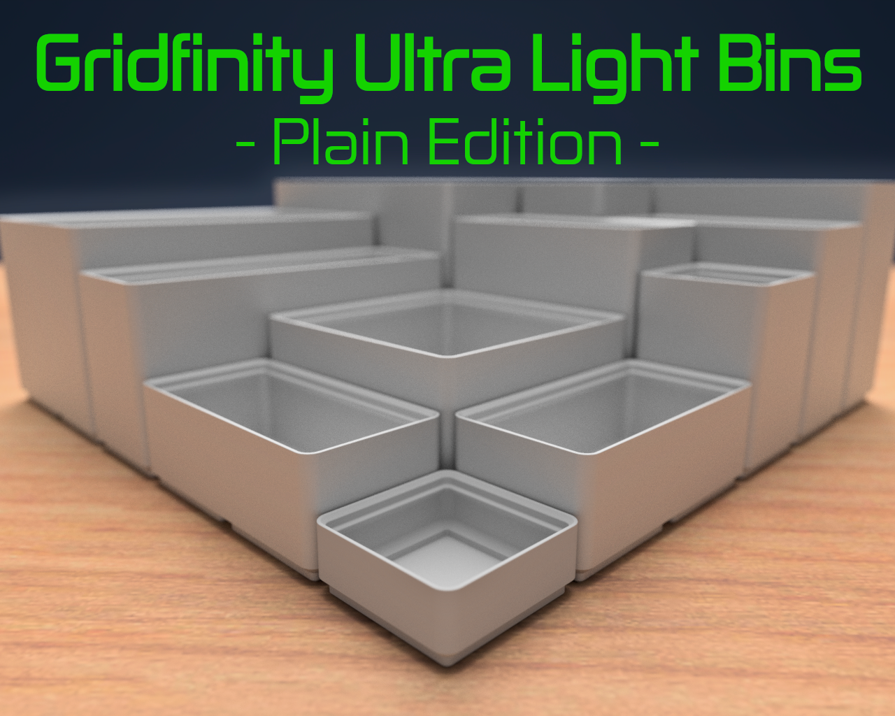 Gridfinity Ultra Light Bins - Plain Edition por HuMa | Descargar modelo STL gratuito ...