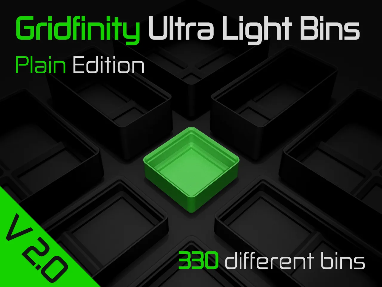 Gridfinity Ultra Light Bins - Plain Edition by HuMa | Download free STL model | Printables.com