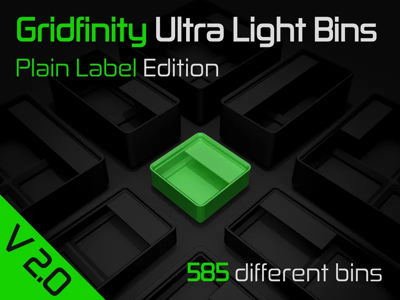 Gridfinity Ultra Light Bins - Plain Edition by HuMa | Download free STL ...