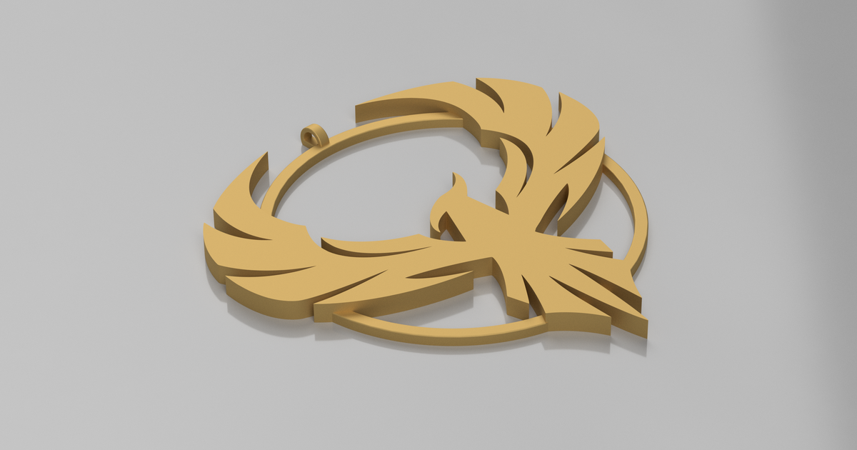 Phoenix pendant by BadPixel | Download free STL model | Printables.com