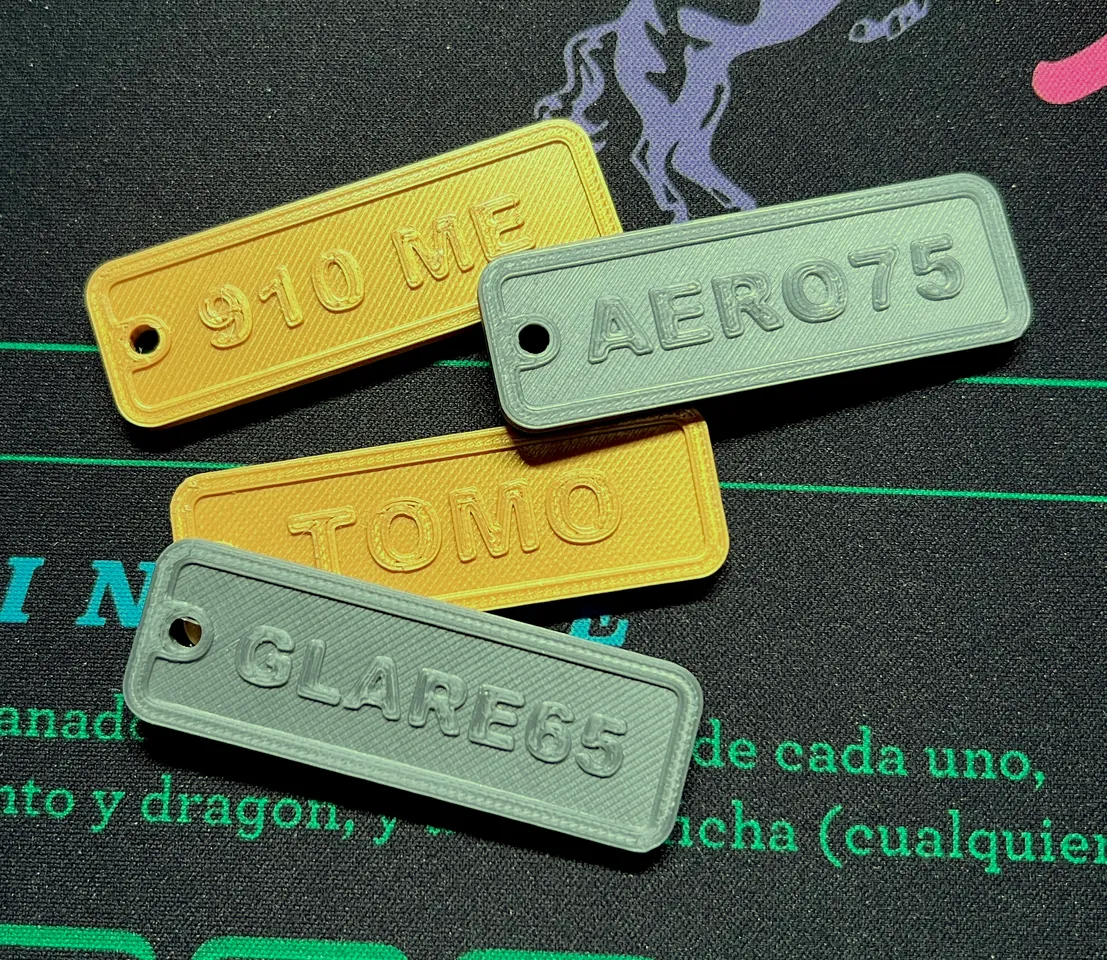 Keyboard Name Tags by Wise Donkey | Download free STL model ...