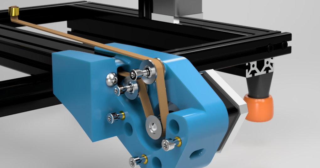 Stepper Motor Drop Mount for 2040 Aluminum Extrusion (Y-Axis Ender ...