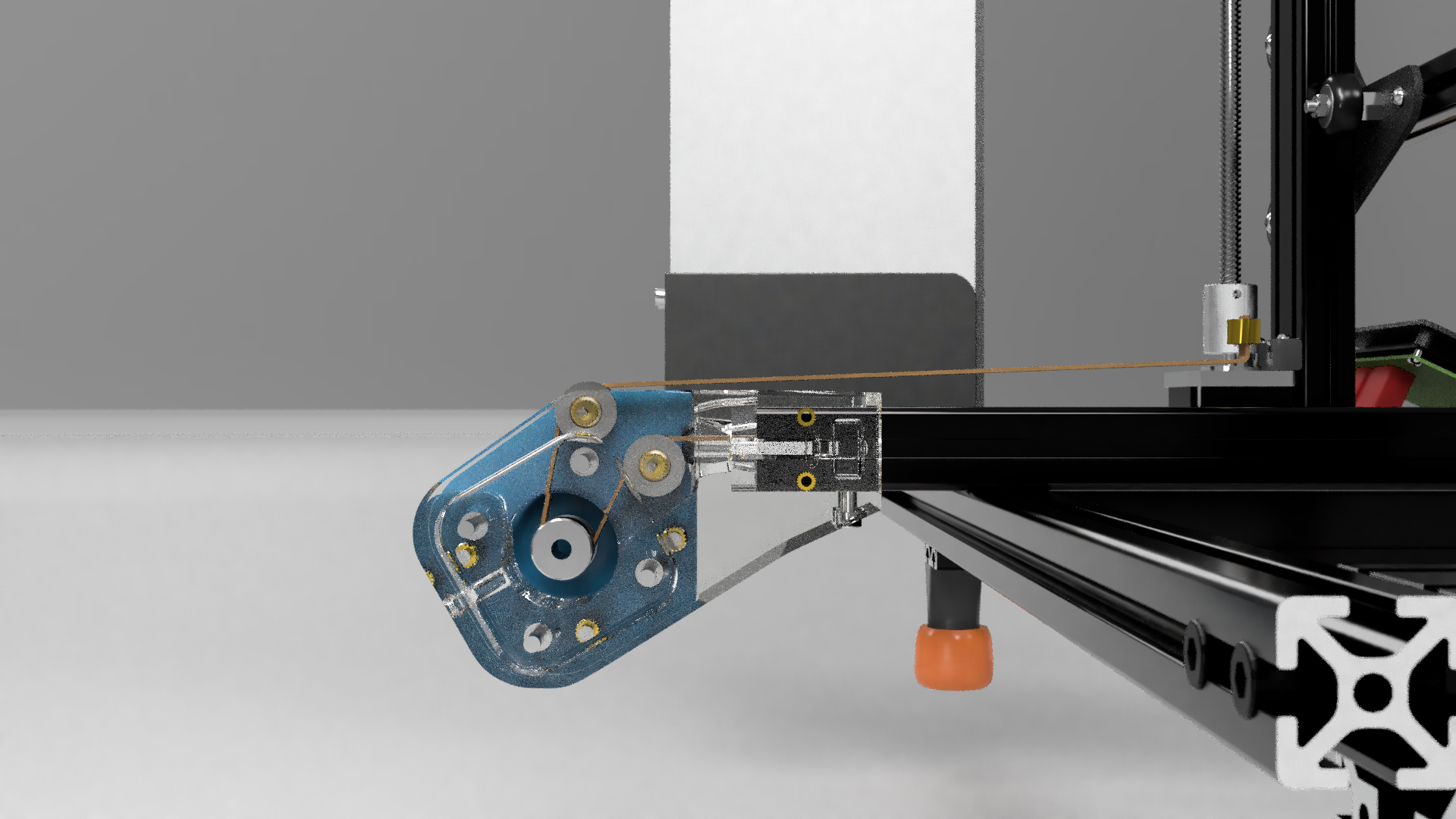 Stepper Motor Drop Mount for 2040 Aluminum Extrusion (Y-Axis Ender ...