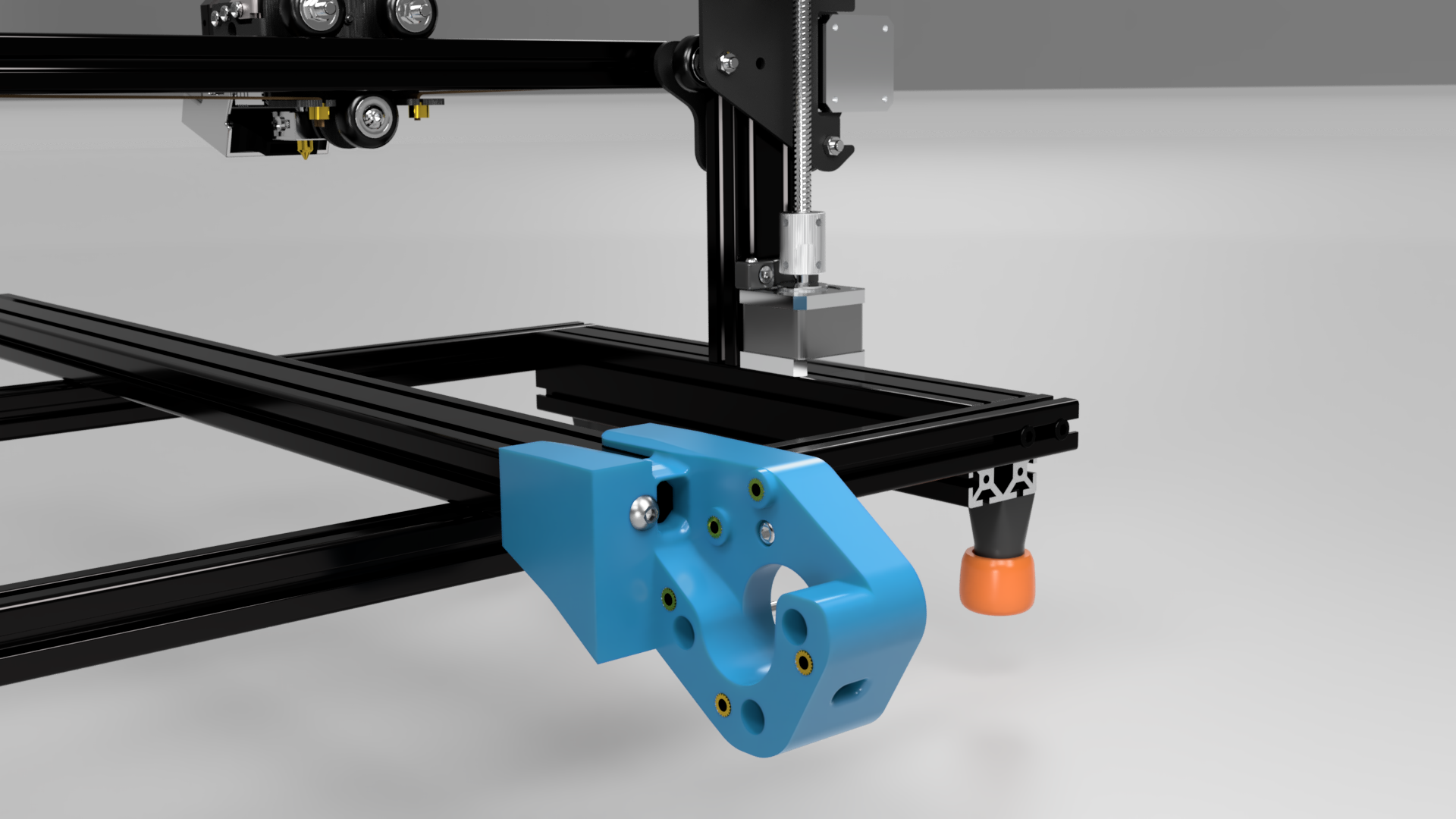 Stepper Motor Drop Mount for 2040 Aluminum Extrusion (Y-Axis Ender ...