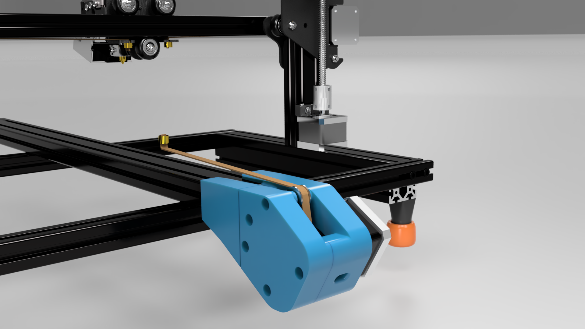 Stepper Motor Drop Mount for 2040 Aluminum Extrusion (Y-Axis Ender ...