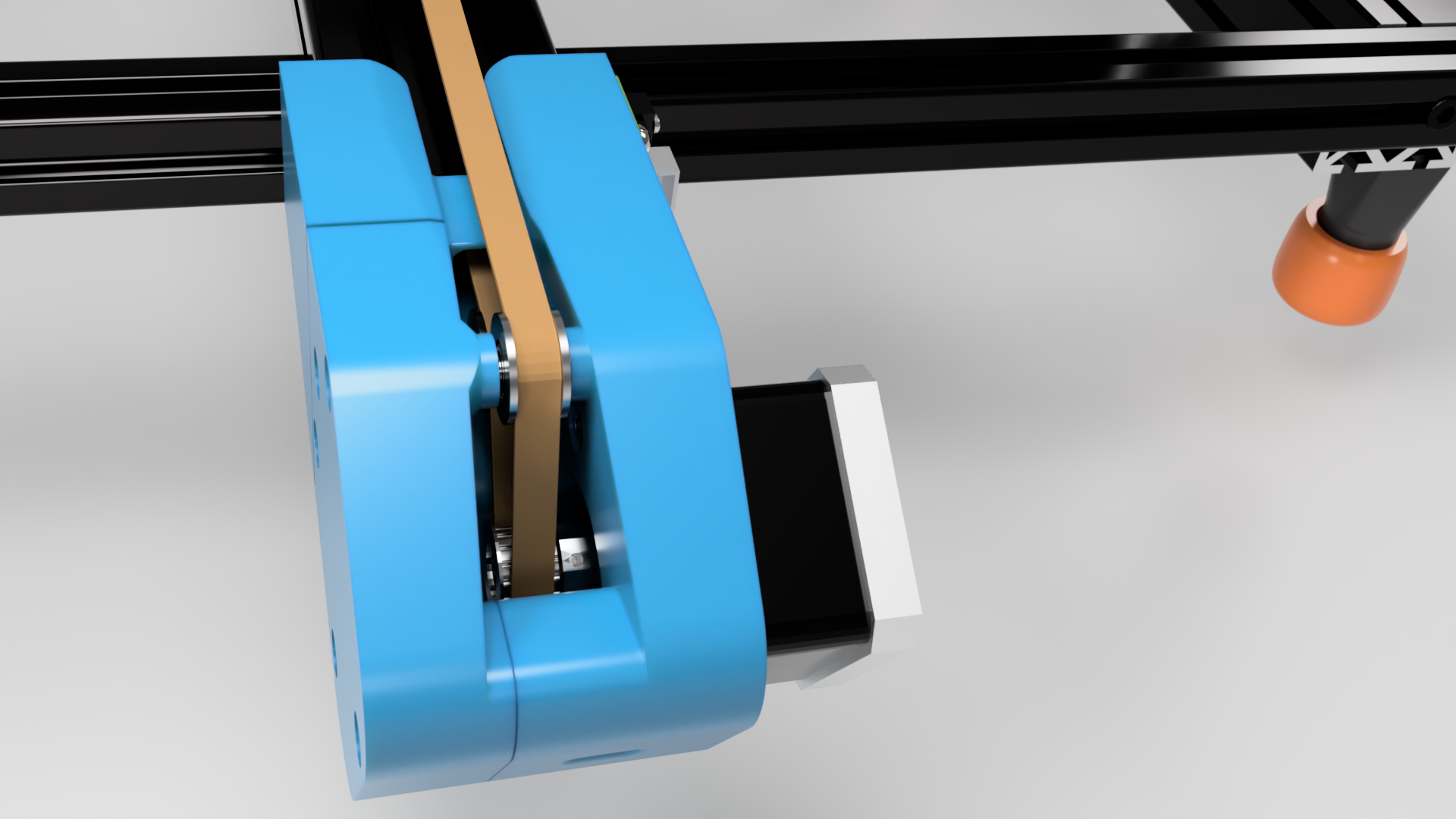 Stepper Motor Drop Mount for 2040 Aluminum Extrusion (Y-Axis Ender ...