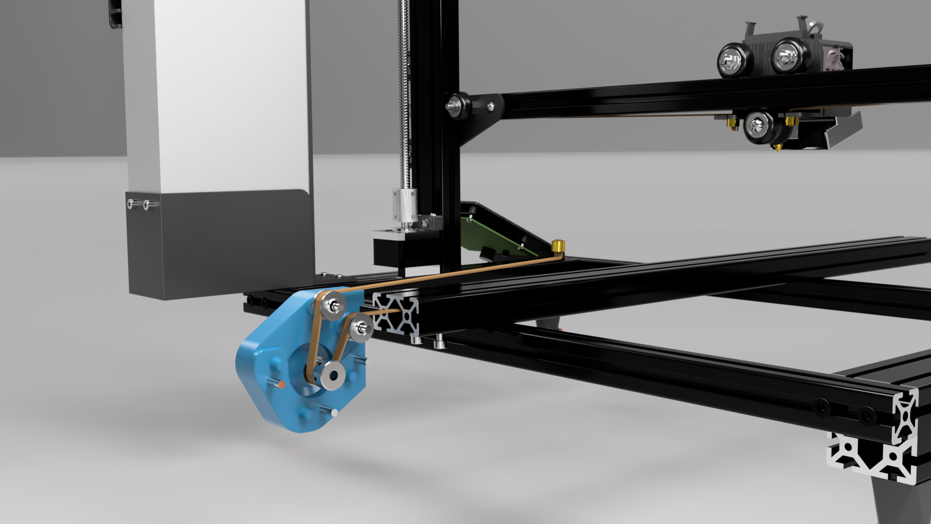 Stepper Motor Drop Mount for 2040 Aluminum Extrusion (Y-Axis Ender ...