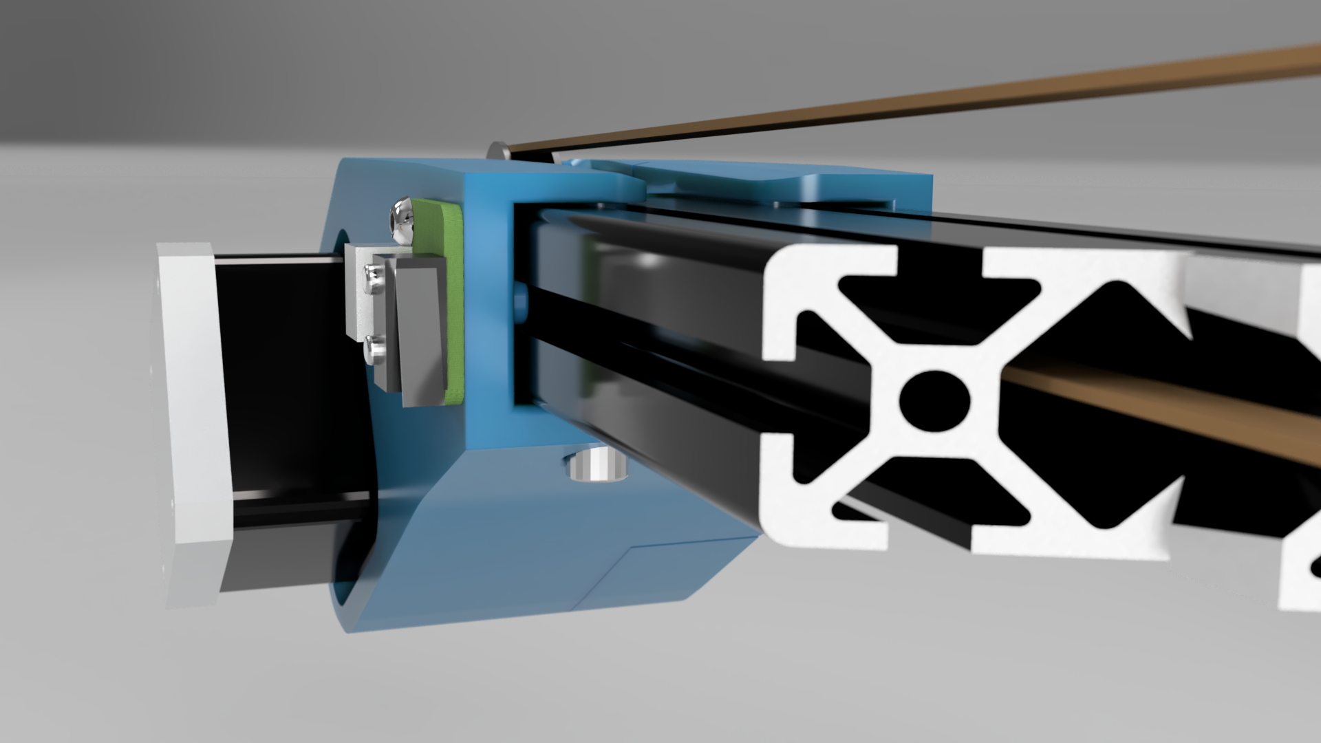 Stepper Motor Drop Mount for 2040 Aluminum Extrusion (Y-Axis Ender ...