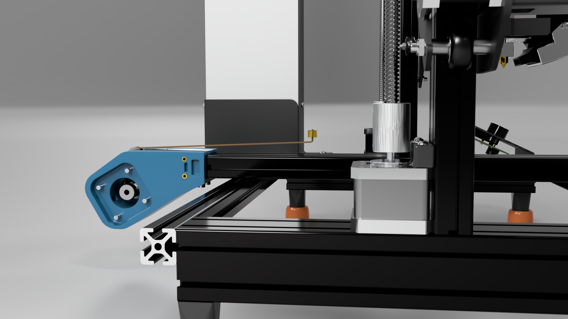 Stepper Motor Drop Mount for 2040 Aluminum Extrusion (Y-Axis Ender ...