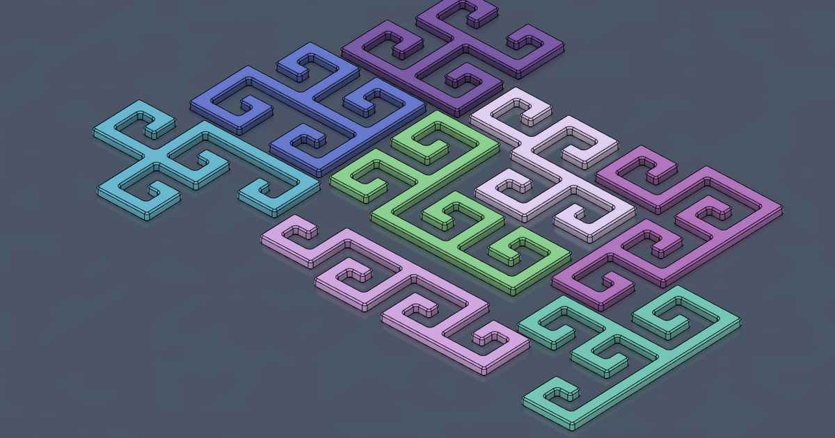 Tetra Spiral Packing Puzzle by AverageArcadian | Download free STL model | Printables.com