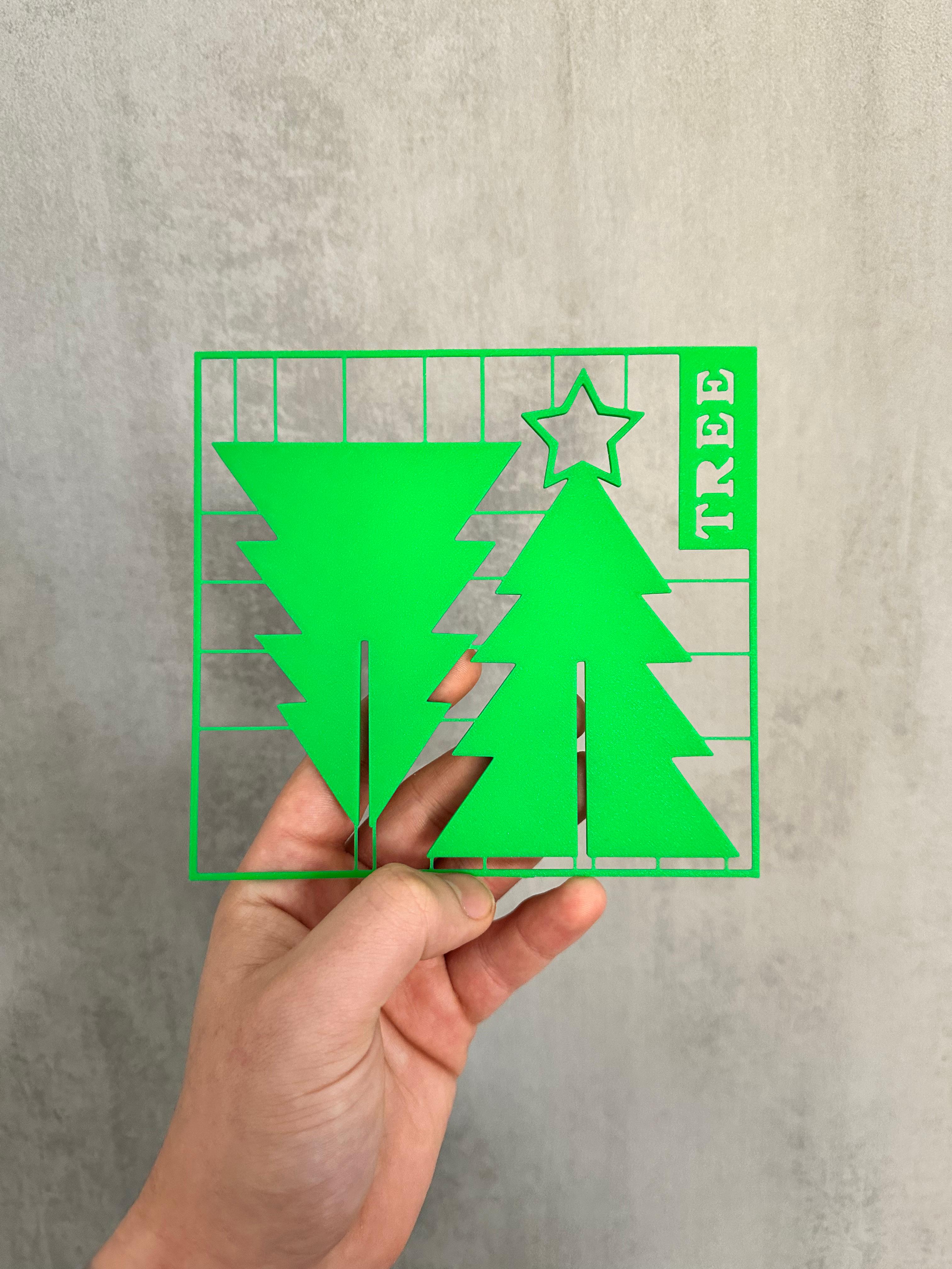 Christmas Tree Card by Black Glovz | Download free STL model ...