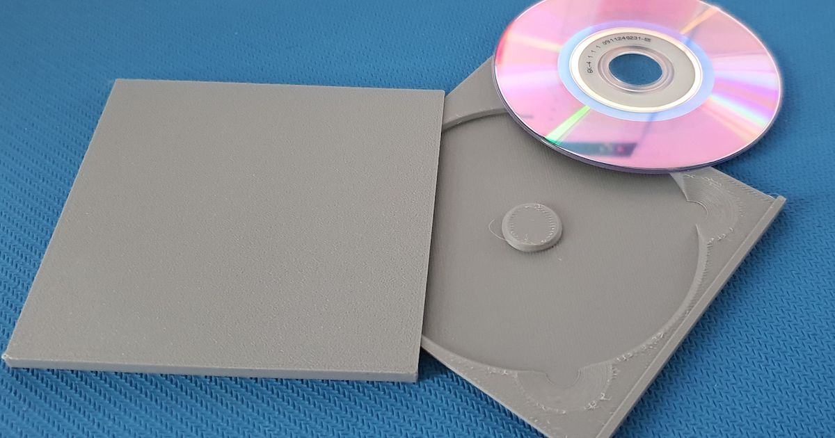 Case for a single Mini-CD (80mm) by jhe42 | Download free STL model ...