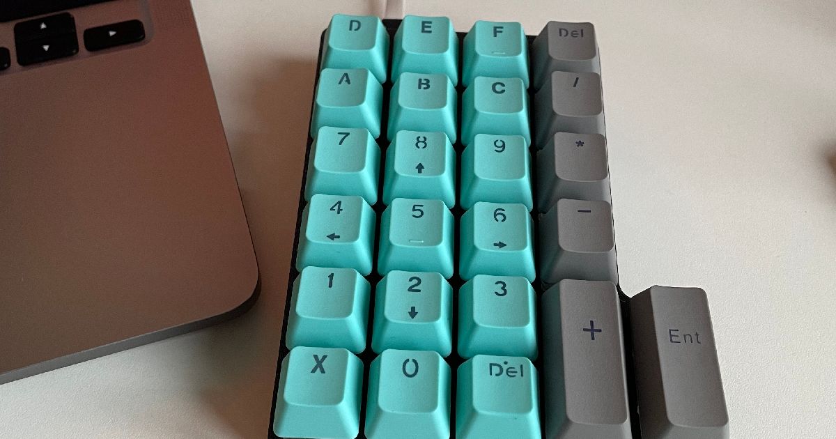 HEX Pad Hexadecimal Keyboard By R3don Download Free STL Model