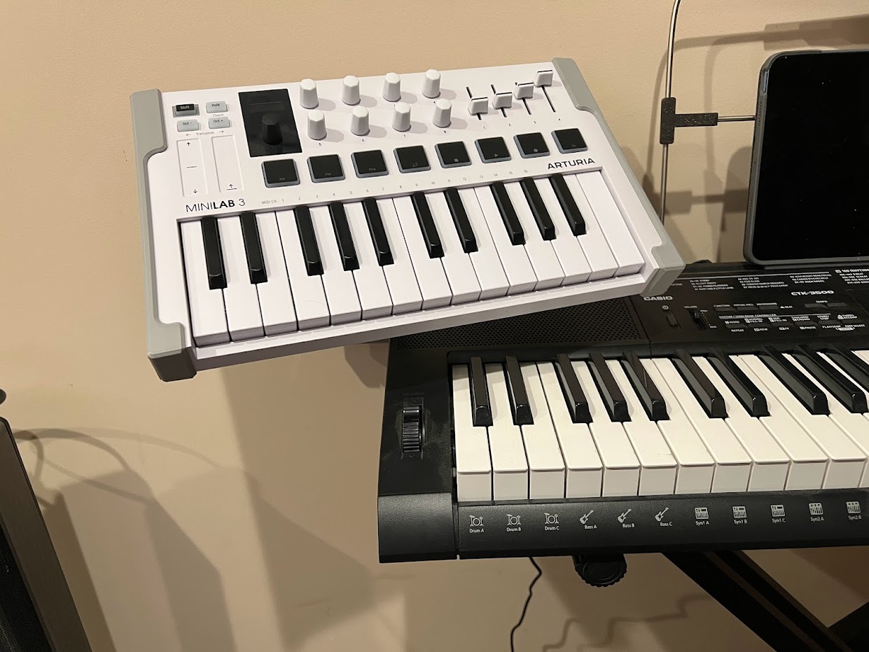 Minilab midi controller mount by robertgriffiths | Download free STL ...