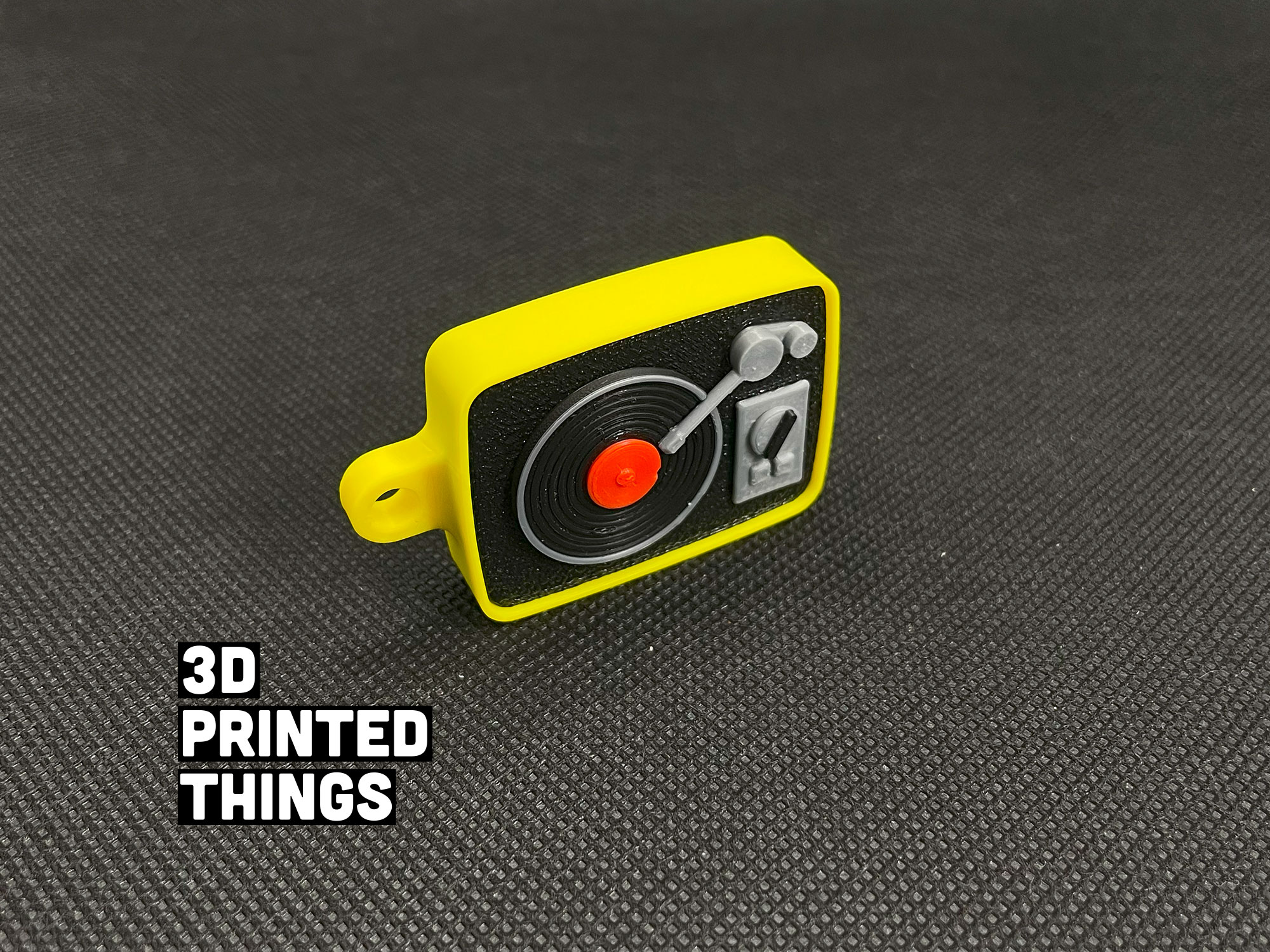 Turntable Keychain by 3D Printed Things | Download free STL model ...