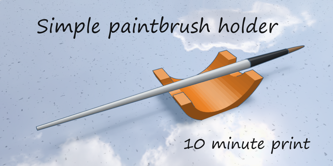 Paintbrush holder by jakub | Download free STL model | Printables.com
