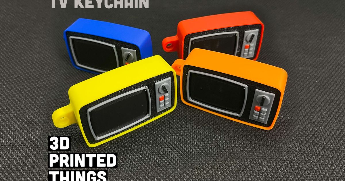 Tv Keychain por 3D Printed Things | Descargar modelo STL gratuito ...