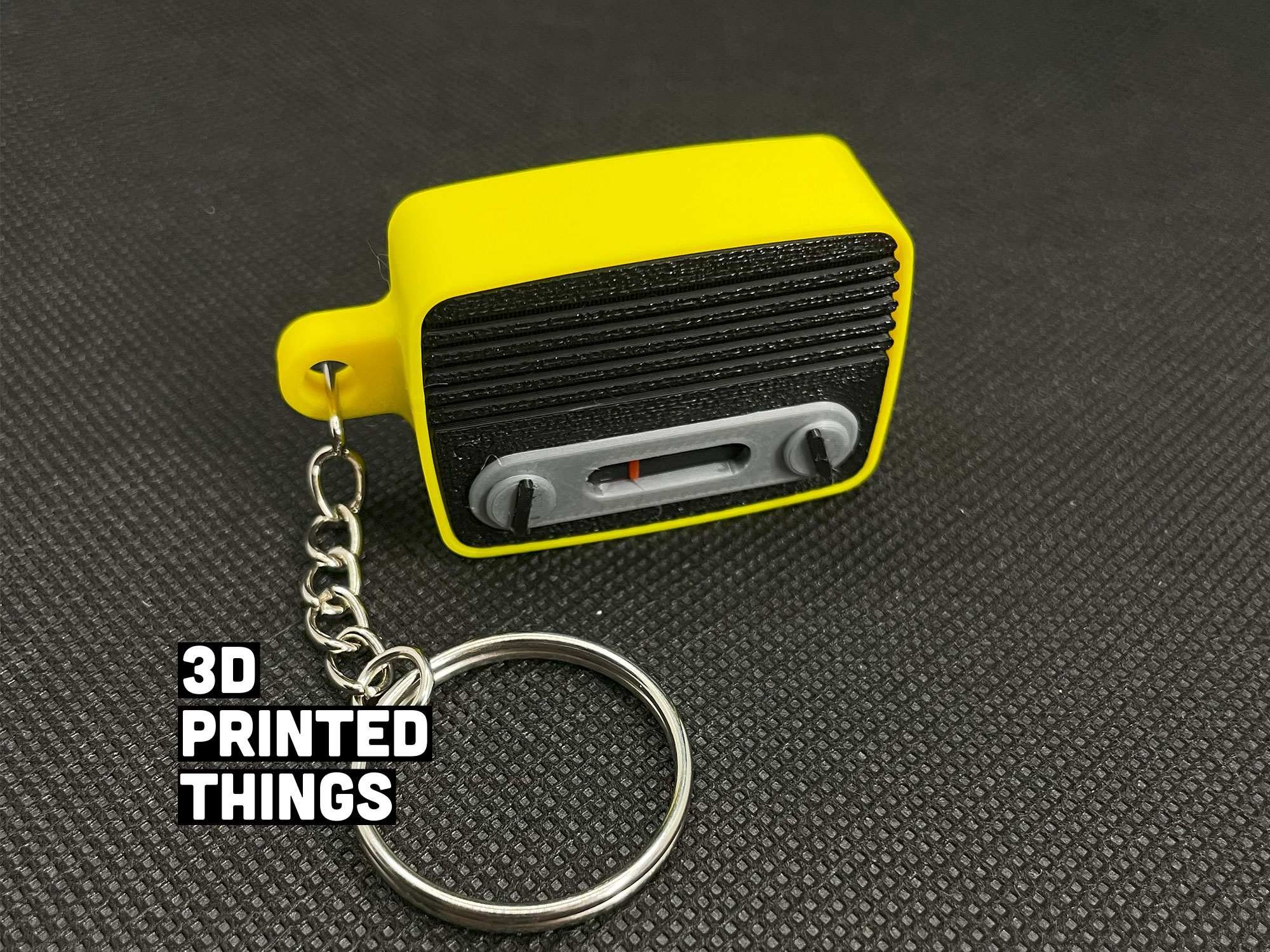 Radio Keychain by 3D Printed Things | Download free STL model ...
