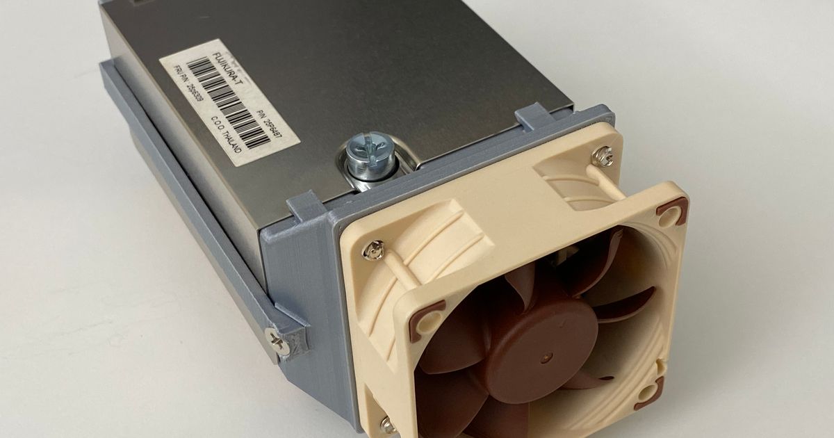 40mm Fan Adapter for Xeon Socket 603/604 Cooler by Woof | Download free ...