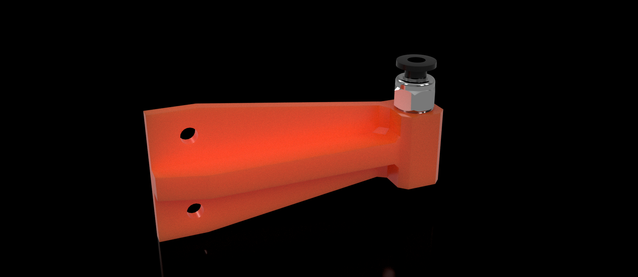 2040 Filament Spool Mount Longitudinal Mount for 4" Bearings by Shinobu ...