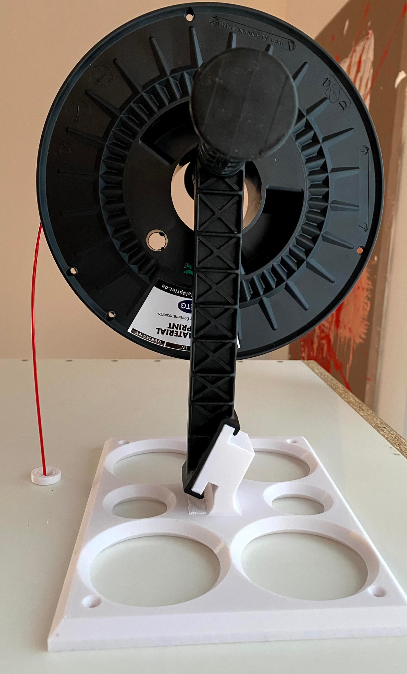 Spool Holder using the Prusa snap and click holder by WolfgangZ ...