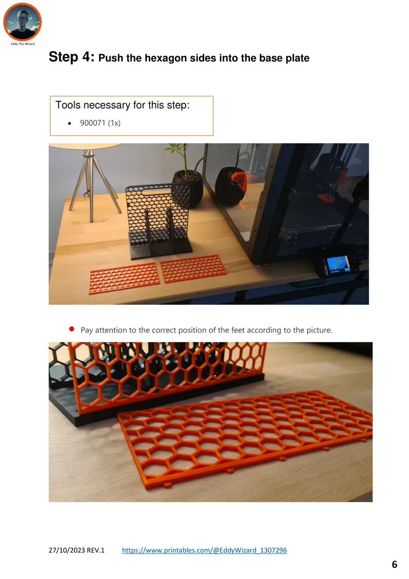 Hexagon Crate (6x .33cl) por Eddy The Wizard | Descargar modelo STL ...