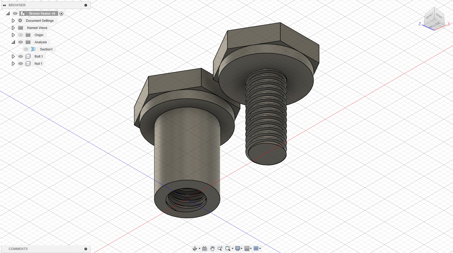 Floor Mop Screw and Nut by Nikita Dugin | Download free STL model ...