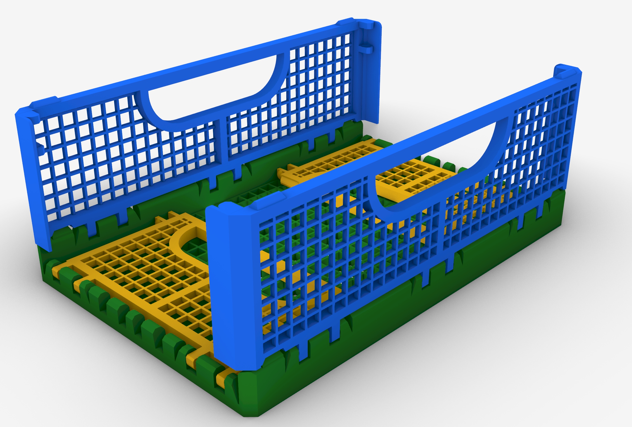 Foldable and stackable Crate (S) by baph | Download free STL model ...