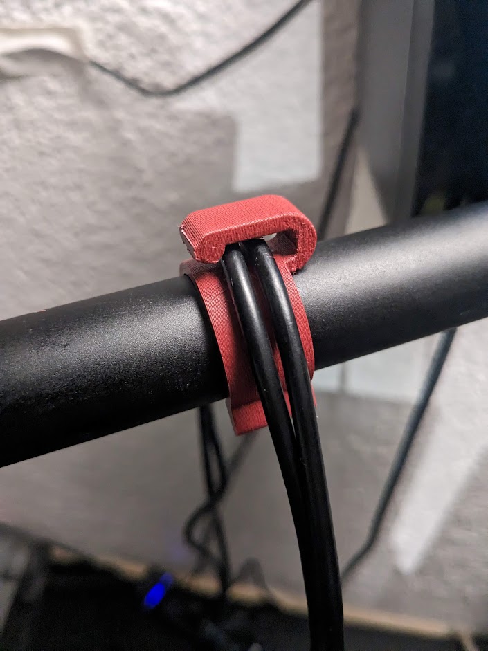 Cable clip for tripod by pixelEDI | Download free STL model ...