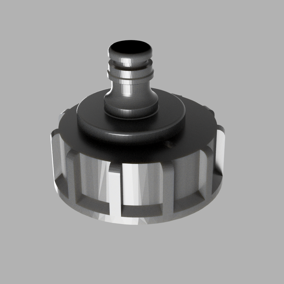 DIN 51 to Gardena adapter by mrfox | Download free STL model ...