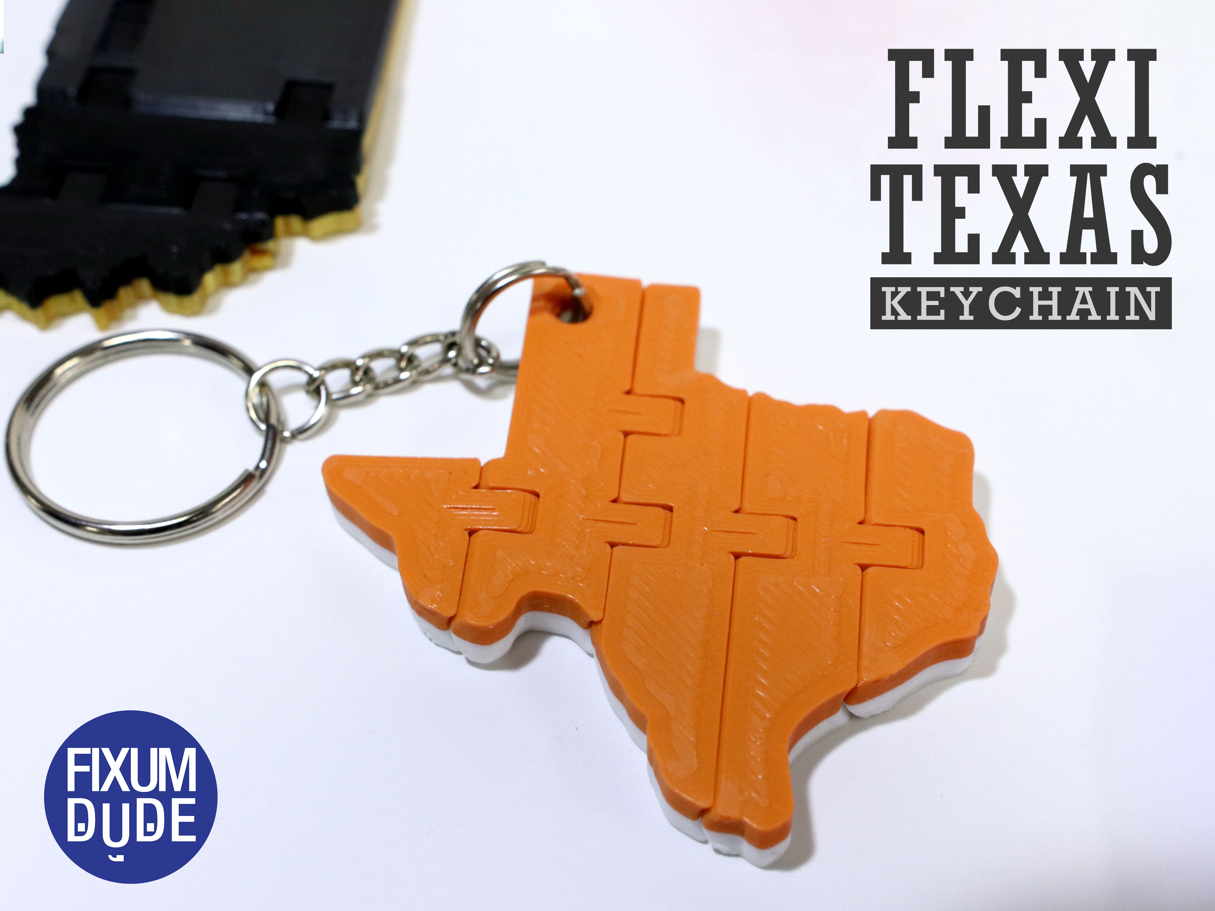 Flexi Texas Fidget Keychain by fixumdude | Printables Store