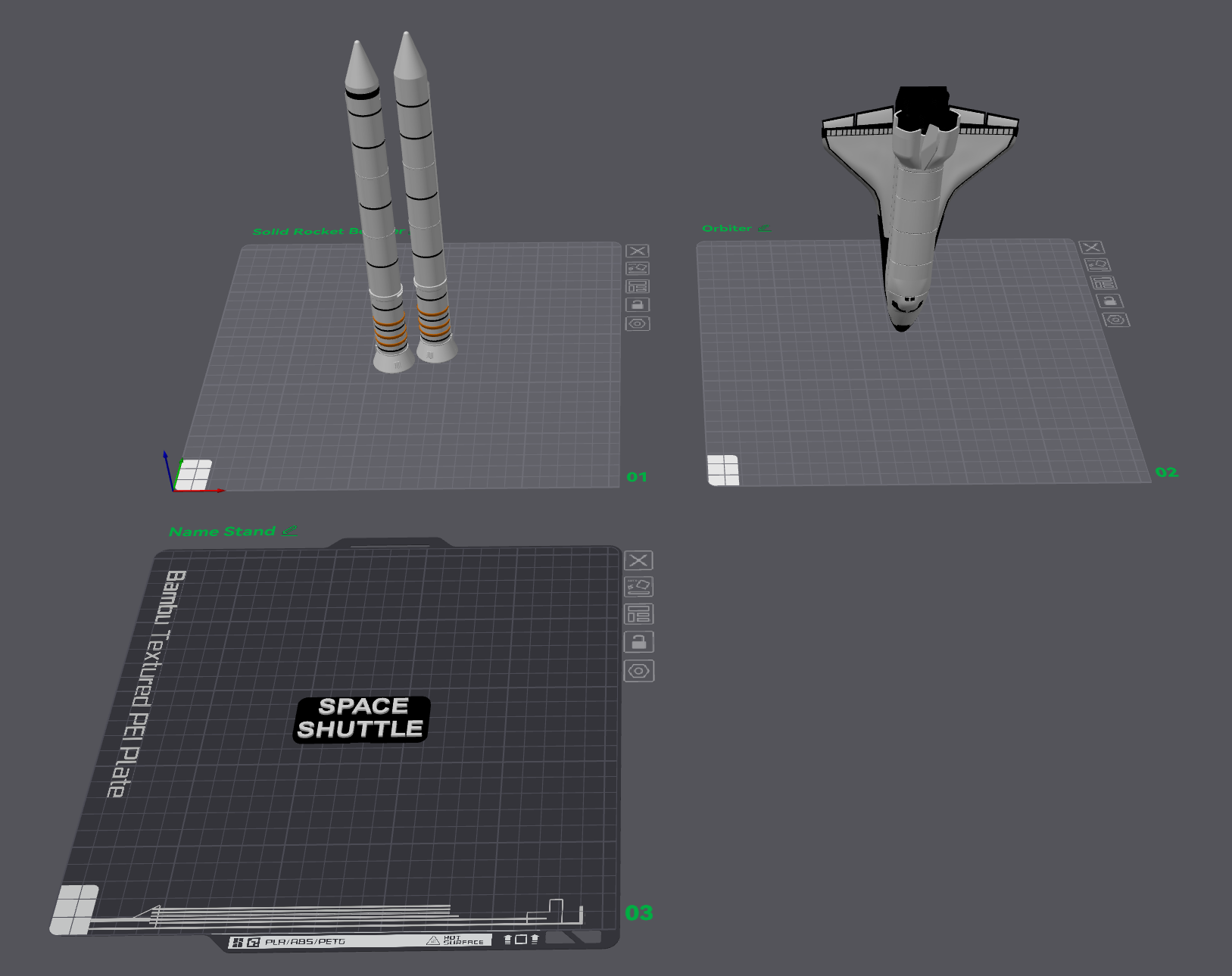 Space Shuttle - Multi Color AMS-MMU by Kmobrain | Printables Store