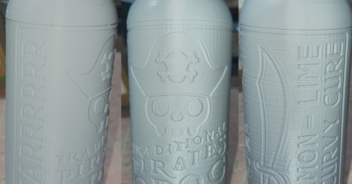 Traditional Pirates Grog - Bottle Piggy Bank And Stash Can - No Support ...