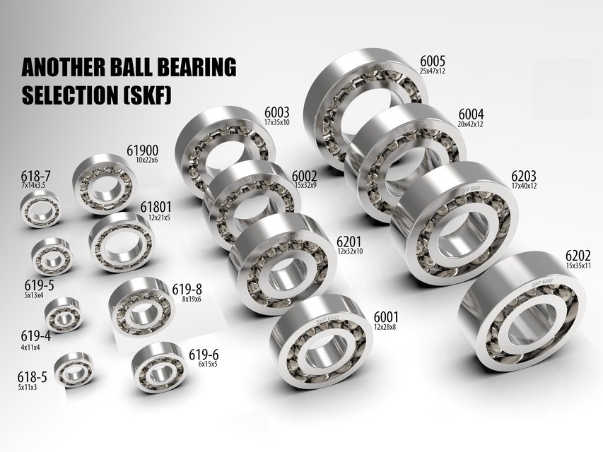 SKF 6200 series ball bearings by EA3D | Download free STL model | Printables.com