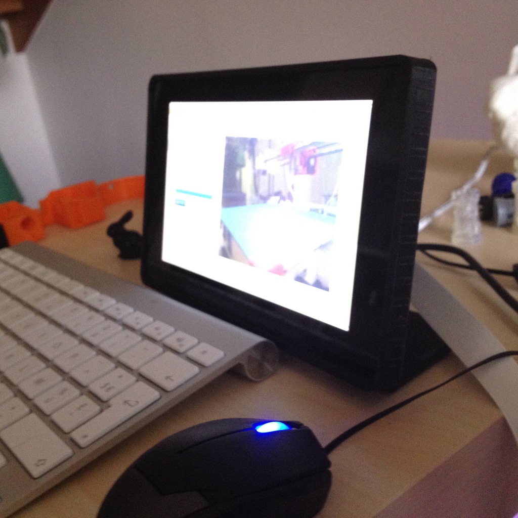 Remix of "Back.stl" from "Raspberry Pi 7in display Case and stand" by ...