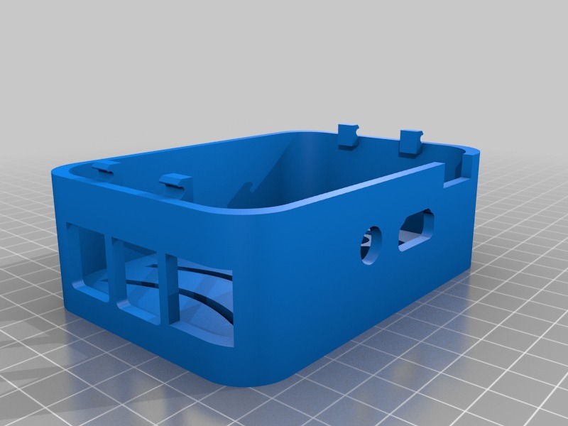 Remix of "Back.stl" from "Raspberry Pi 7in display Case and stand" by ...