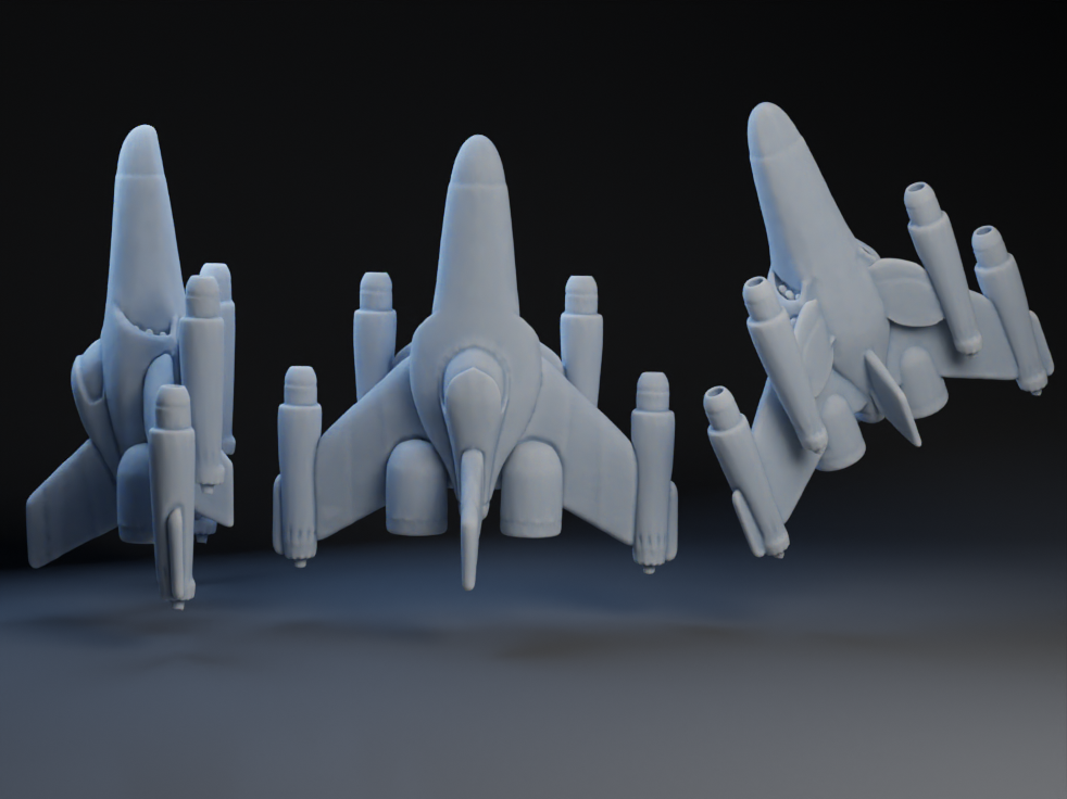 Galaga Attack Ship by Peter Farell | Download free STL model ...