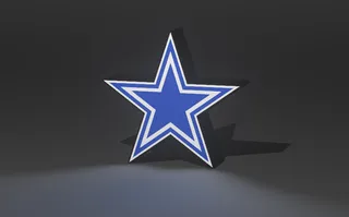 Dallas Cowboys Star Logo Flexi Keychain by BrownieCrafts | Download ...