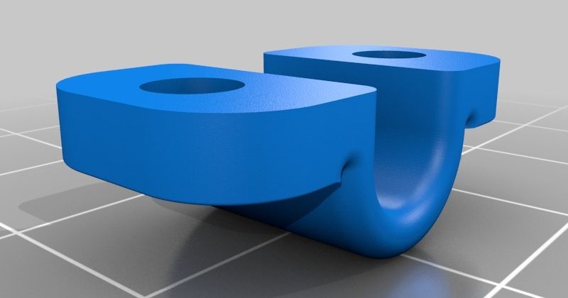 cable wall mount clip by holicede | Download free STL model ...