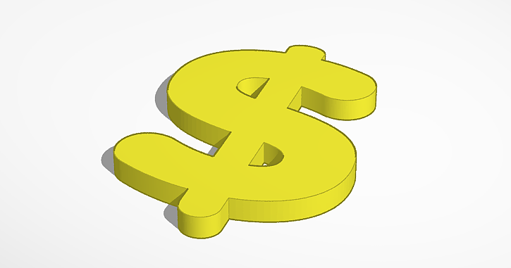 dollar sign by Best_codes | Download free STL model | Printables.com