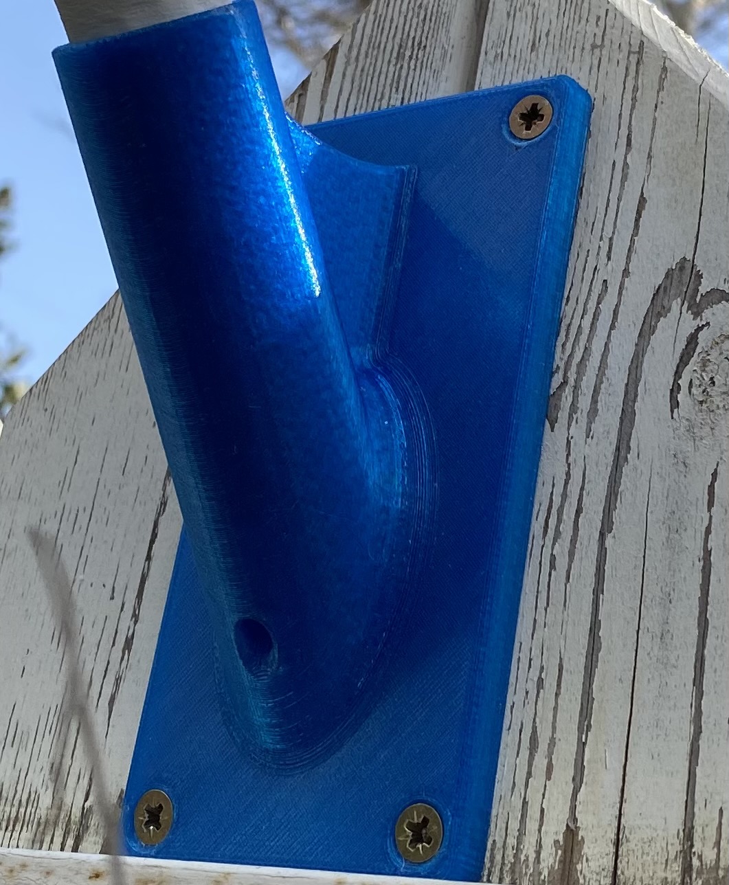 Flag Pole Holder and Flag Pole Top Part von PGold | Kostenloses STL ...
