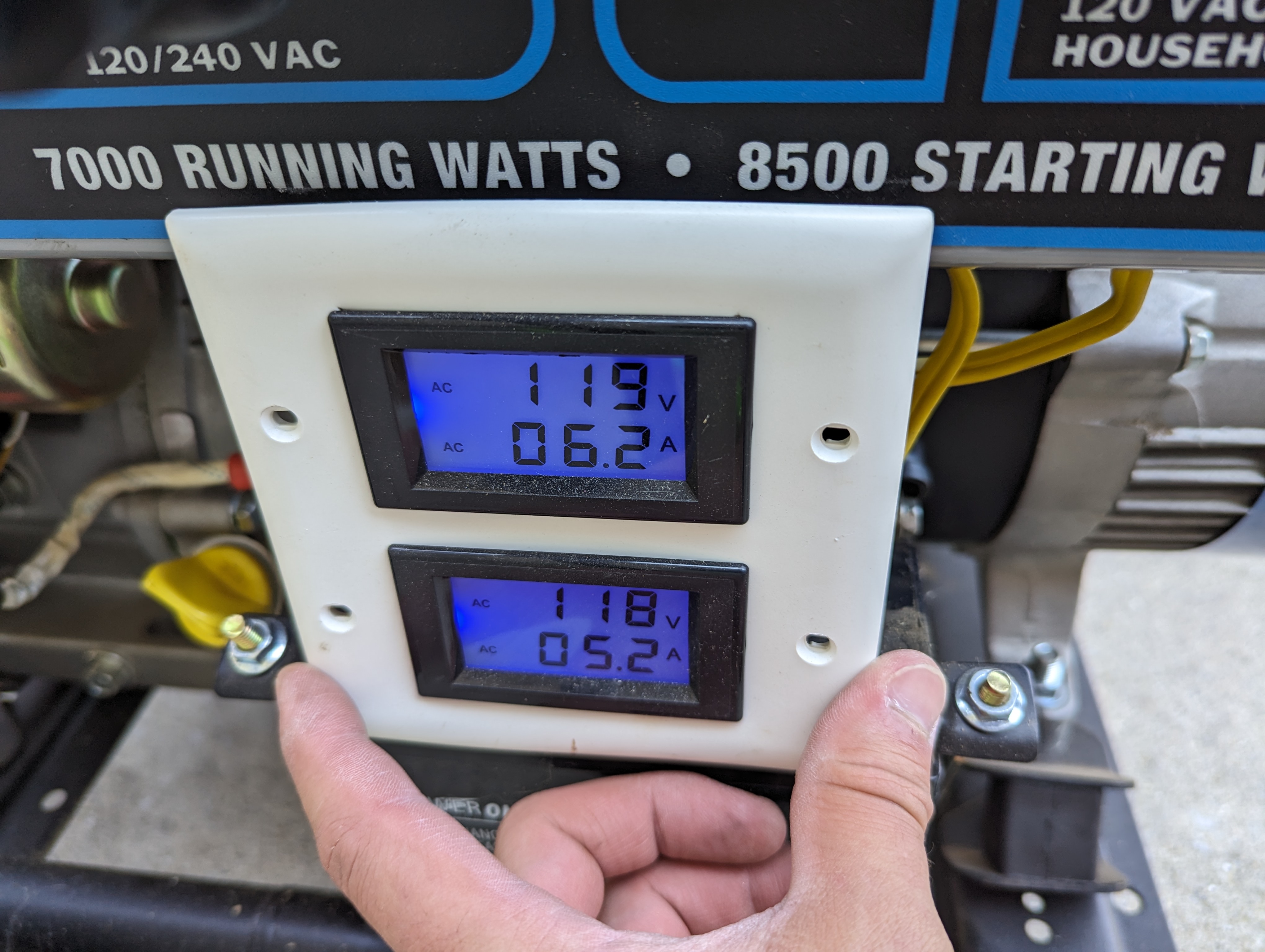 Generator Volt/Ammeter Gauge Plate by trackster986 | Download free STL ...