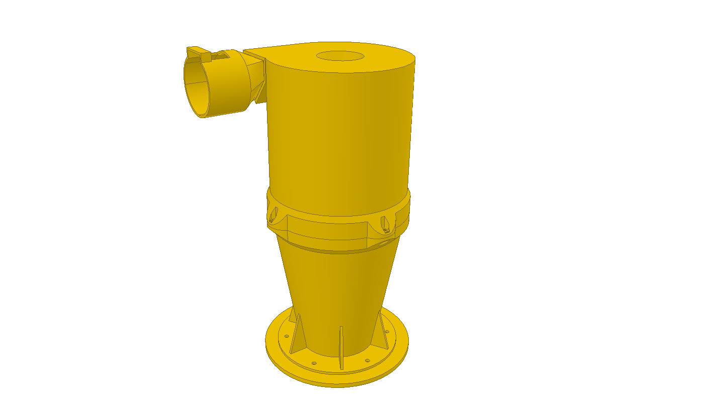 Cyclone Vacuum Dust Separator by pressi | Download free STL model ...