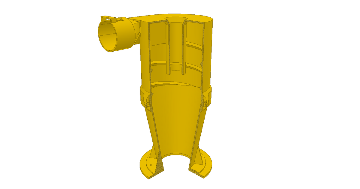 Cyclone Vacuum Dust Separator by pressi | Download free STL model ...