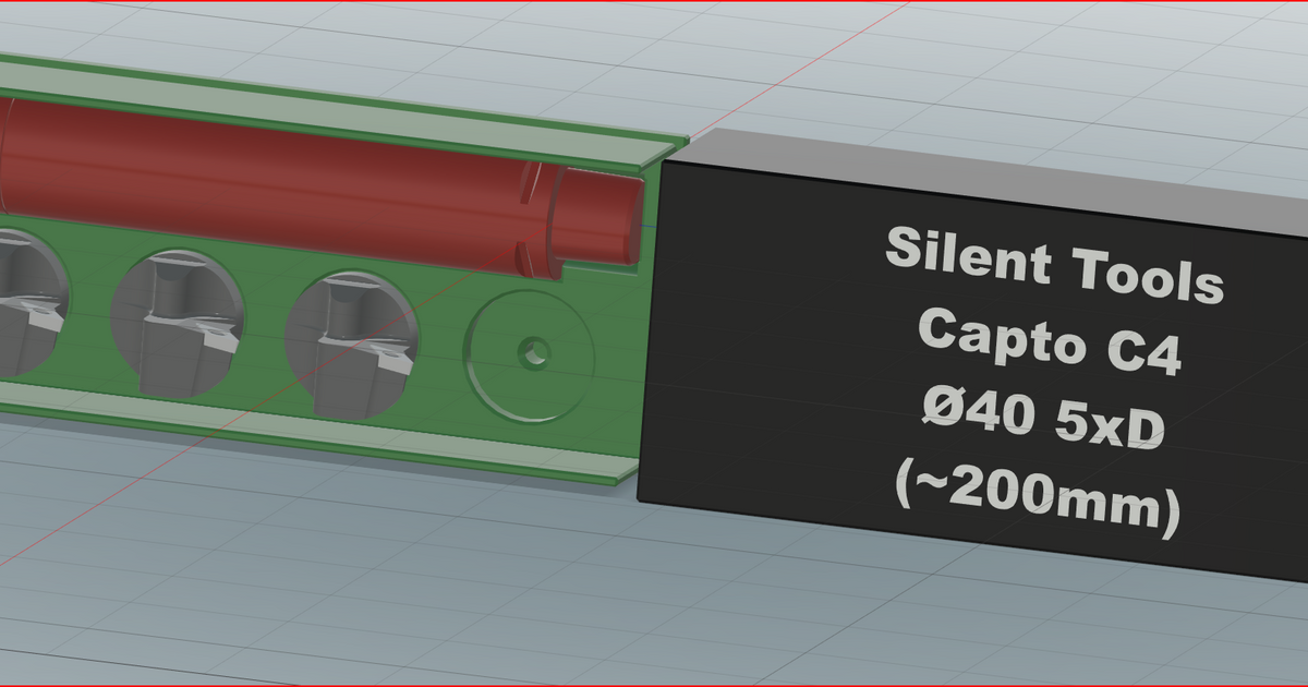 Sandvik capto C4 Silent Tool box by extream | Download free STL model | Printables.com