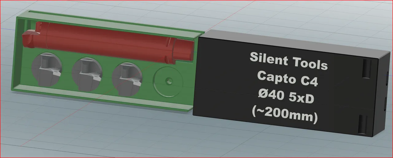 Sandvik capto C4 Silent Tool box by extream | Download free STL model ...