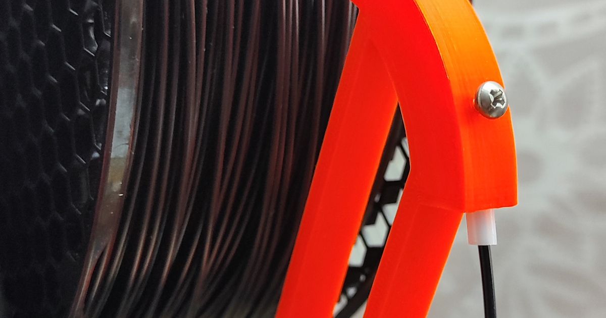 Modified Filament Guide from Gravity Auto Rewinding Spool Holder for ...