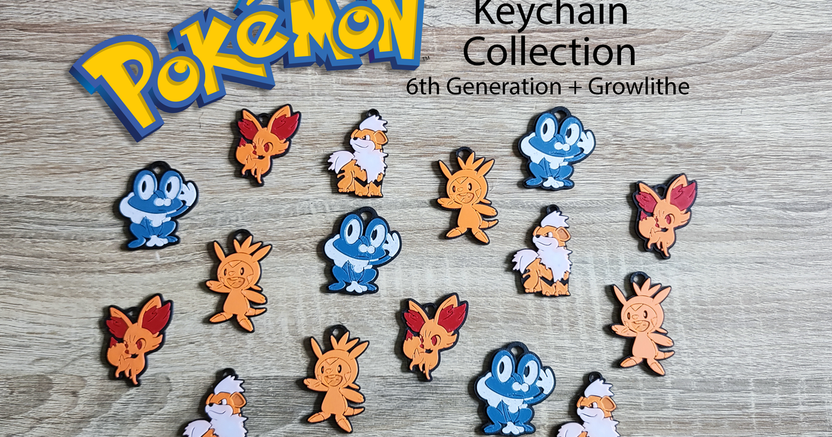 Pokemon Keychain Collection 2 by Henselakis | Download free STL model ...