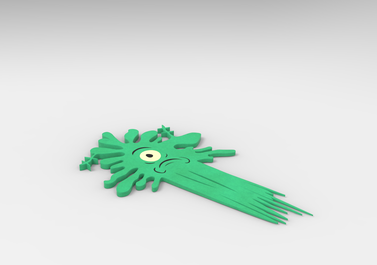 Smashed Plankton Door Stopper by Tocxo | Download free STL model ...
