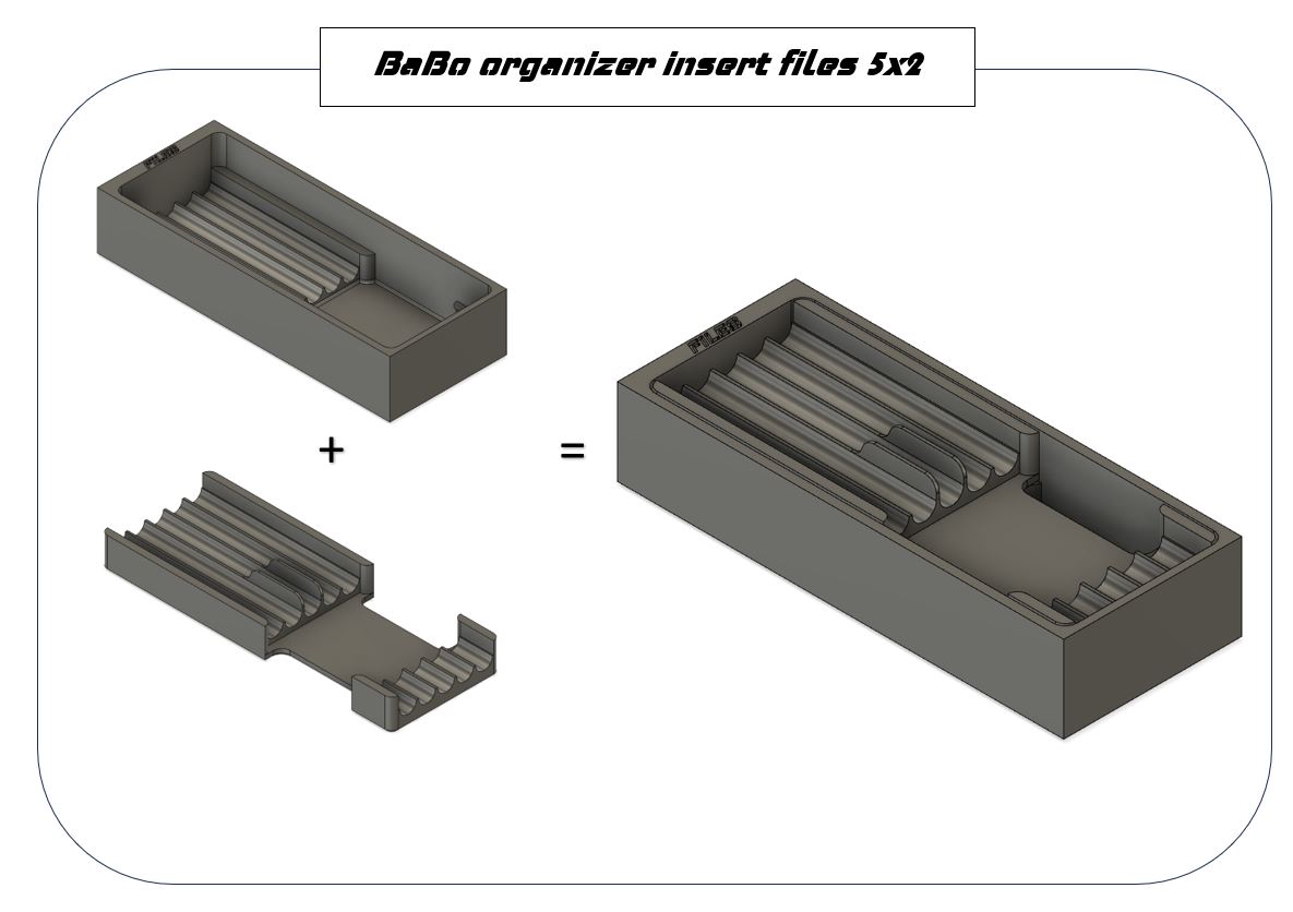 BaBo organizer insert files 5x2 or 6x2 (2 versions) by _conny_k ...